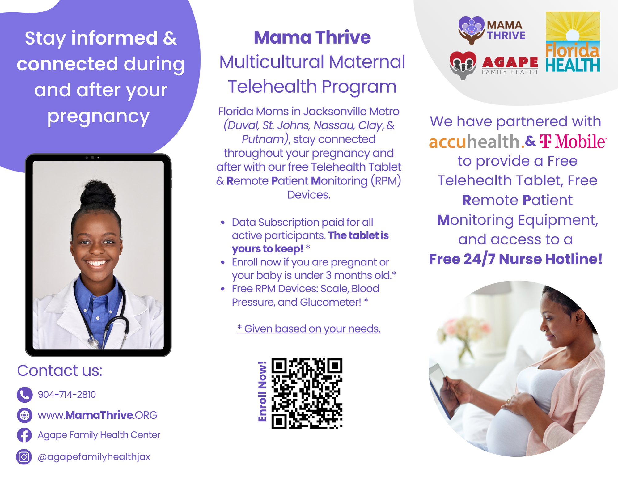 Maternal Telehealth Program | Agape